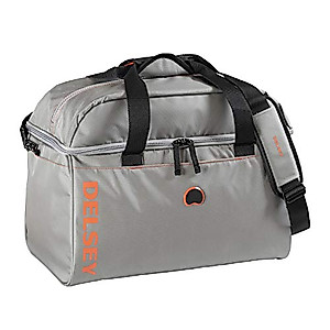 DELSEY Paris Egoa Travel Duffel Bag Made from 100% Recycled Materials, Light Gray, 18 Inch