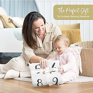 Paishanas Baby Monthly Milestone Blanket Boy or Girl Woodlands Baby Milestone Blanket Premium Fleece Monthly Baby Milestone Large Size Milestone Blanket for Baby Boy Baby Photo Blanket