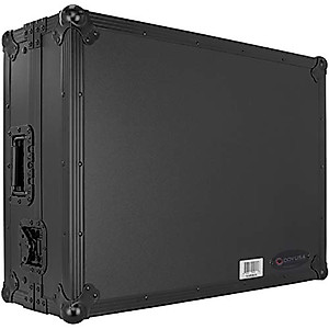 Odyssey Cases Denon Prime 2 Glide StyleTM Black Flight Case with 1U Rack Space.