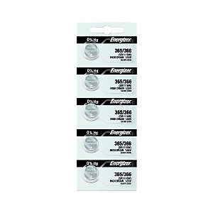 Energizer 365 Button Cell Silver Oxide SR1116W Watch Battery Pack of 5 Batteries