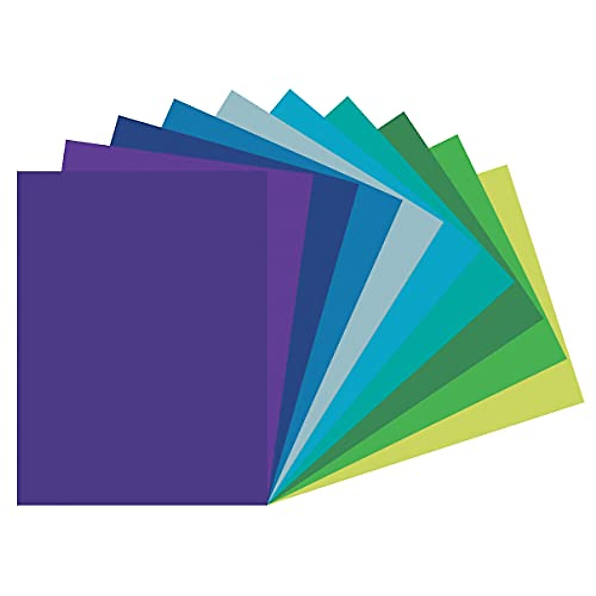 Tru-Ray Construction Paper, Cool Assorted, 9" x 12", 150 Sheets
