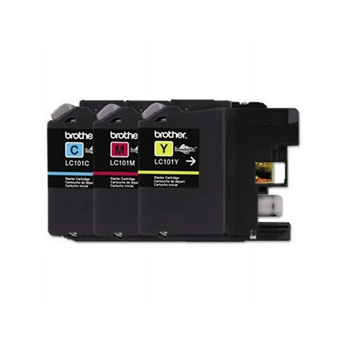 Brother LC101 3PKS Ink Cartridge - Cyan, Magenta, Yellow - 1 Each in Retail Packing