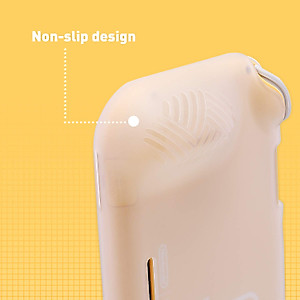 HEATFUN Switch lite Grip Case, Ergonomic Switch lite Protective Case Gray, Grip Cover with Shock-Absorption and Anti-Scratch Design