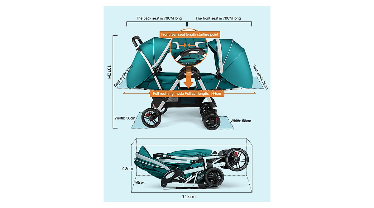 Cozy Compact Twin Stroller for Easy Daily Travel