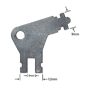 Non Applicable Commercial Paper Towel Dispenser Key Compatible with Georgia Pacific Paper Towel and Toilet Paper Dispensers, 5-pk