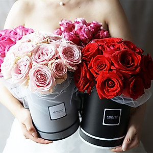 Gift Packaging Paper Box Decorating Round Pink Florist Box 1 Pcs