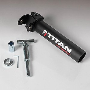 Titan Fitness Rack Mounted Landmine Attachment, Compatible with T2, T3, X3, Titan Series Power Racks, Includes Hole Mount Adapters, Fit 2" Olympic Bars