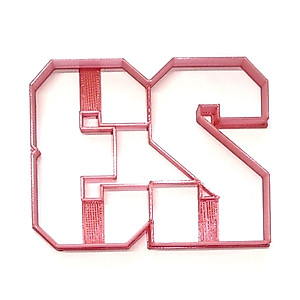 INSPIRED BY NUMBER 23 BASKETBALL LEGEND COOKIE CUTTER MADE IN USA PR4462