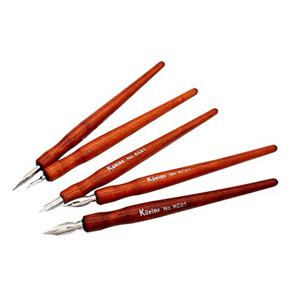 Hillento Comic Dip Pen Set, 5 Wooden Pen Handler Artist Cartoon Pen Set Calligraphy Dip Pens with 5 Nibs - Great for Manga/Comic/Calligraphy/Word Art/Pen-and-Ink Drawing
