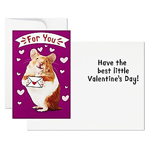 Hallmark Assorted Mini Valentines Day Cards for Kids, Happy Heart Day (24 Valentine's Day Cards with Envelopes, 2.25" x 3.5")