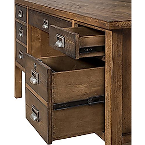 Martin Furniture Heritage Half Pedestal Desk