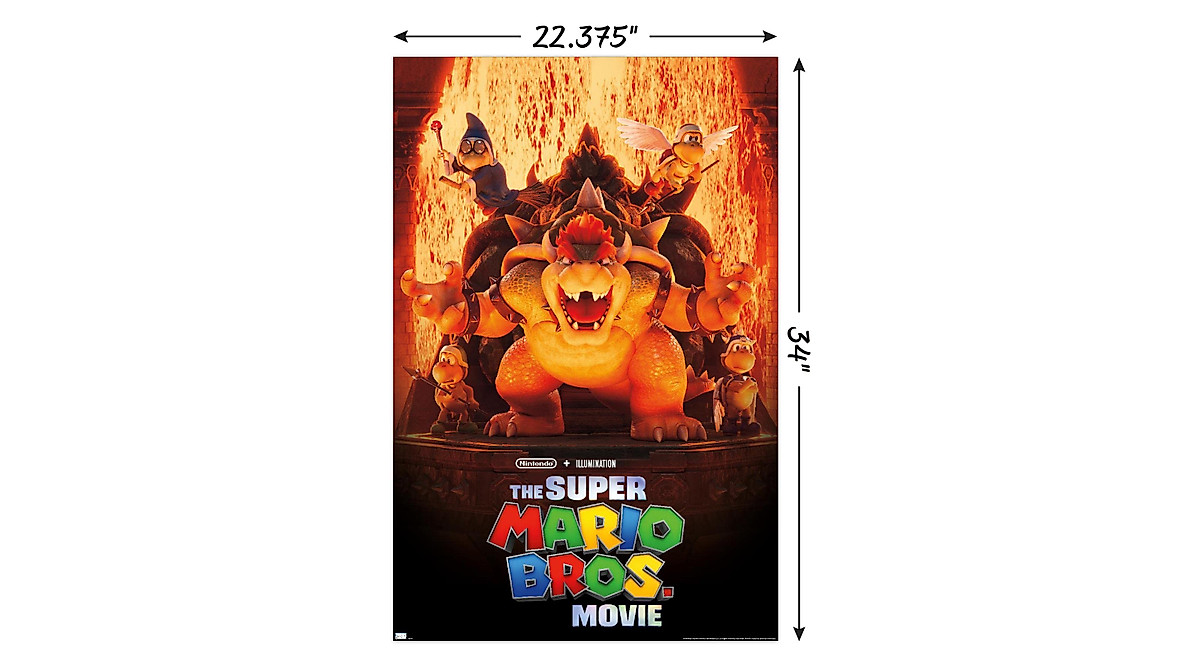 Super Mario Bros. Bowser Wall Poster | High-Quality Decor