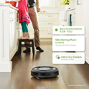 iRobot Roomba E5 (5150) Robot Vacuum - Wi-Fi Connected, Works with Alexa, Ideal for Pet Hair, Carpets, Hard, Self-Charging Robotic Vacuum, Black (Renewed)