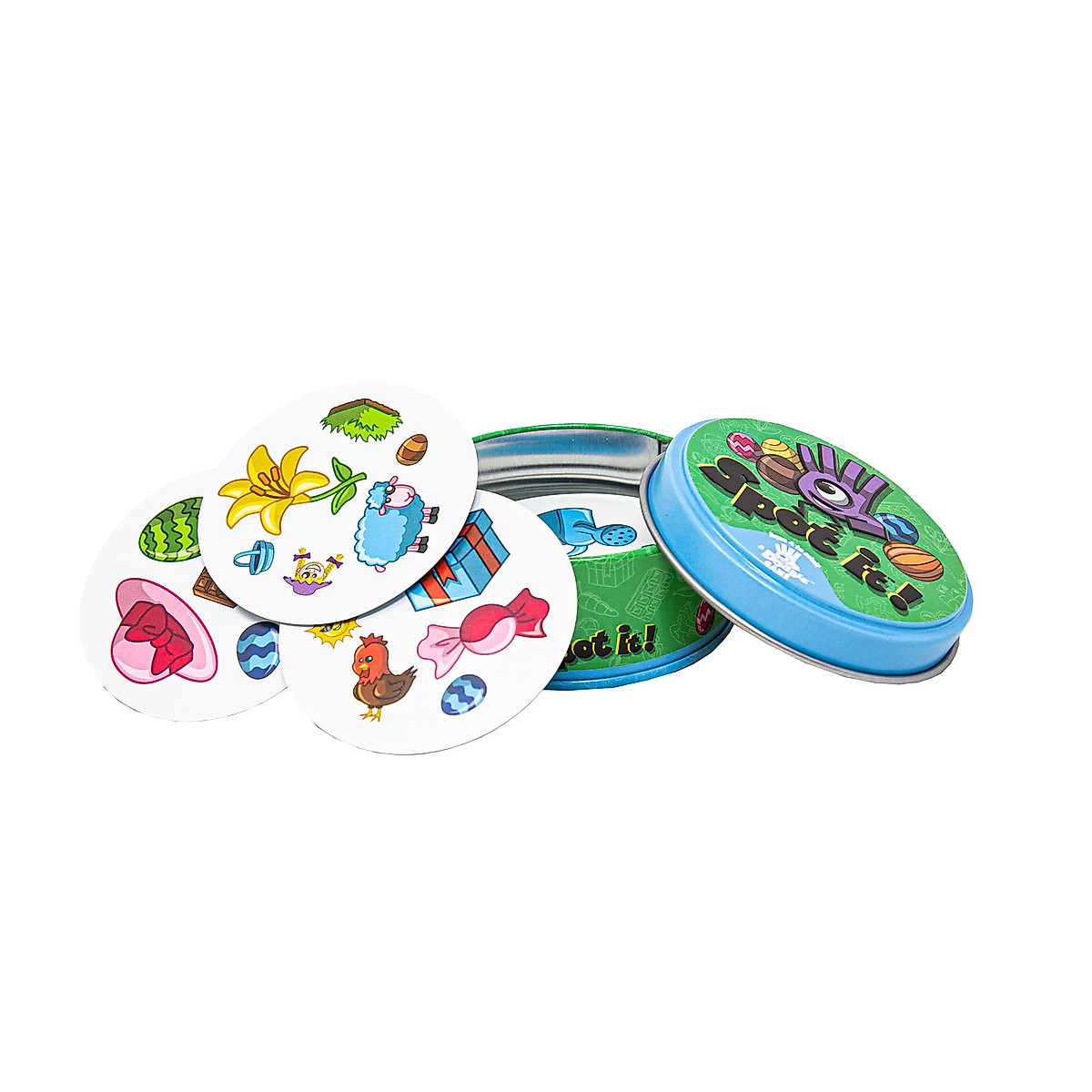 Zygomatic Spot It! Mini Easter - Compact and Exclusive Observational Game! Fun Matching Game for Kids, Ages 4+, 2-5 Players, 15 Minute Playtime, Made