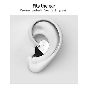 (2 Pairs) FWY Silicone Cover Compatible for Samsung Galaxy Buds Live Ear Tips, Non-Slip Sound Leak Proof Earbuds Accessories for Galaxy Buds Live, Black