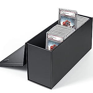 PSA Graded Card Storage Box, PSA Graded Card Storage Holder Container Toploader Box - 1 Pack