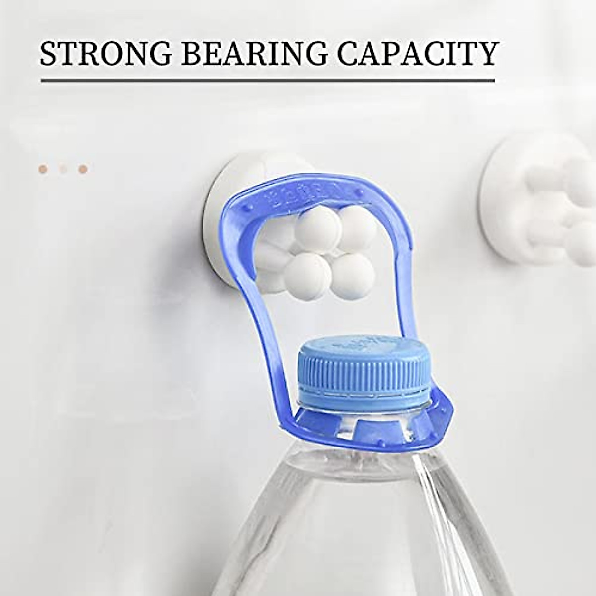 4 Pack Self Adhesive Hooks Holders,Silicone Decoration Hooks Stick to Wall Door,for Hanging Towel Key Clothes Plug Cable,Functional Utility Holders Wide Use for Hanging Bathroom (White)