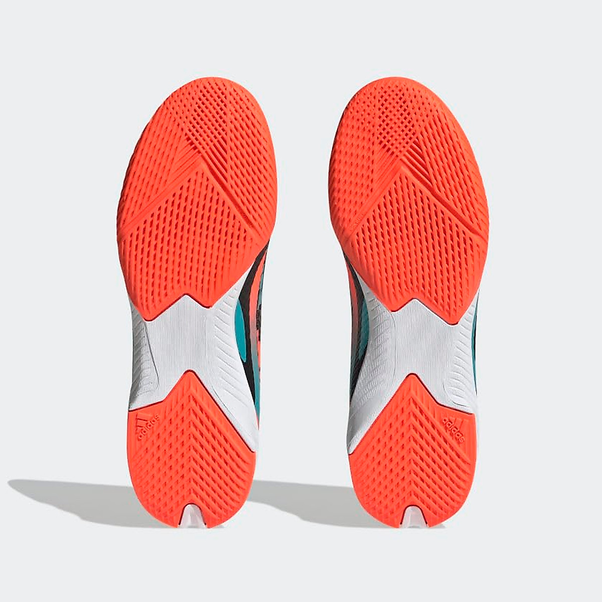 adidas X SPEEDPORTAL Messi.3 Indoor Soccer Shoe, Team Solar Orange/Mint Rush/Black, 2 US Unisex Little Kid