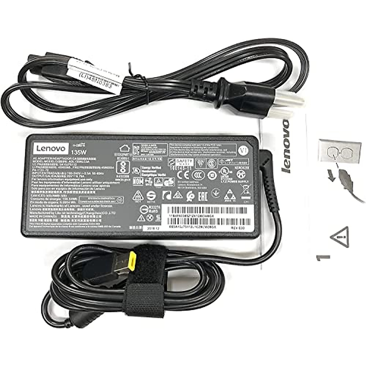 Lenovo 20V 6.7A 135W Slim Tip AC Adapter for Lenovo ideapad Z710 Ideapad Y50-70 Thinkpad t440p t450p t460p t530 t540 t540p t560 w510 ADL135NDC3A