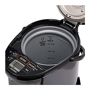 Zojirushi CD-NAC40BM Micom Water Boiler (4-Liter, Metallic Black) Bundle with Inner Container Cleaner and Stainless Steel Tumbler (3 Items)