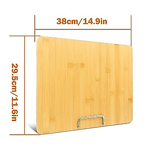 Universal Appliance Slider for Kitchen Counter, for Coffee Maker/Espresso Machine, Blender, Air Fryer, Stand Mixer, Toaster Sliding Tray Board, Bamboo, Wide-15"Wx11.6"D