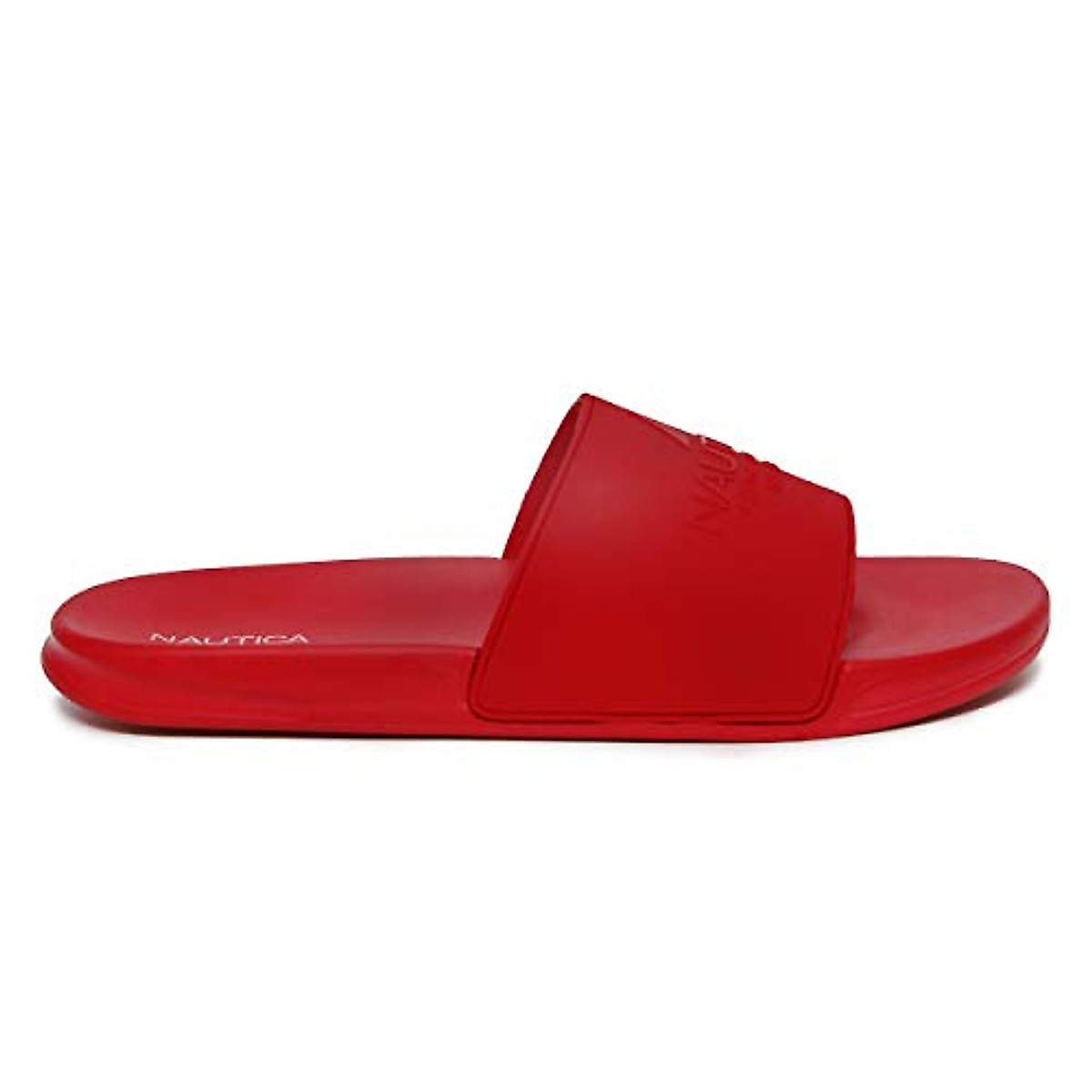 Nautica Men's Athletic Slide Comfort Sandal-Porter-Red-Size-11