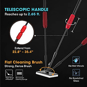 VIVOSUN 6-in-1 Aquarium Cleaning Tools, Adjustable Fish Tank Clean Kit with Long Telescopic Handle