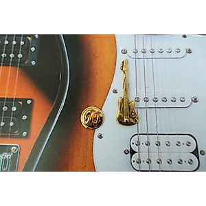Jim Clift Design Electric Guitar Gold Lapel Pin - 75 Count
