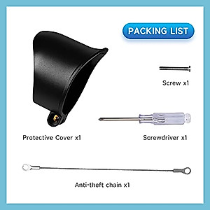 Ayotu Anti-Theft Mount for Google Nest Cam (Battery), Waterproof Barcket with Anti-Drop Cable Suitable for Outdoor Use, Black