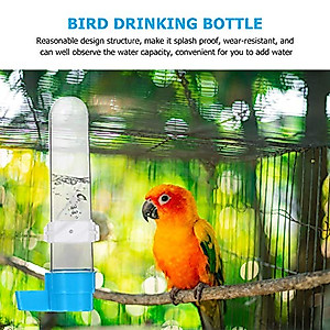 POPETPOP Pet Supplies 5pcs Bird Feeders Bird Water Dispensers for Cage Pet Bird Plastic Drinking Bottle Containers for Pet Parrot Birds Budgie Lovebirds Cockatiel 120ml Pet Water Bottle