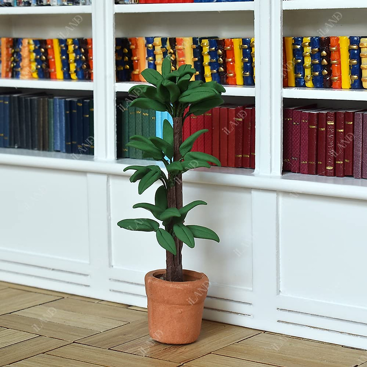 iLAND Miniature Dollhouse Accessories for Dollhouse Furniture, Mini Book Globe Chess Set for Dollhouse Study Room (Classic 22pcs)