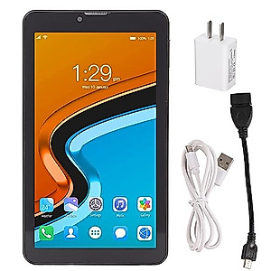 10 Tablet,7 Inch 1280x800 IPS Screen,2GB RAM 32GB ROM Storage MTK6592 8 Cores CPU,Dual Camera Dual Band WiFi,Three Card Slots, for Kids and Family. (US Plug)
