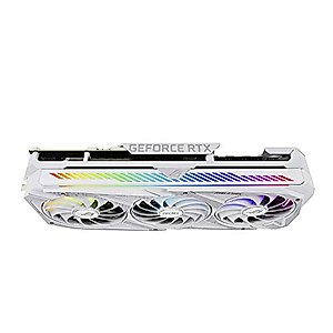 ASUS ROG STRIX NVIDIA GeForce RTX™ 3080 White OC Edition Gaming Graphics Card (PCIe 4.0, 10GB GDDR6X, HDMI 2.1, DisplayPort 1.4a, White color scheme, Axial-tech Fan Design, 2.9-slot, Super Alloy Power
