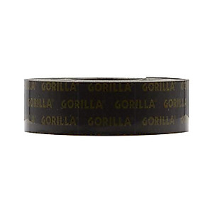 Gorilla Heavy Duty, Extra Long Double Sided Mounting Tape, 1" x 120", Black, (Pack of 1)