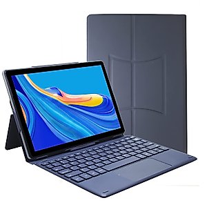 CWOWDEFU Gaming Tablet 10 Inch with Keyboard Android Tablet Octa Core 64GB 1080p Full HD INCELL Touchscreen Tablet 2.4G / 5G WiFi Tabletas GPS