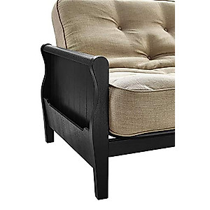 DHP 8 Inch Independently Encased Coil Mattress, Oatmeal Linen