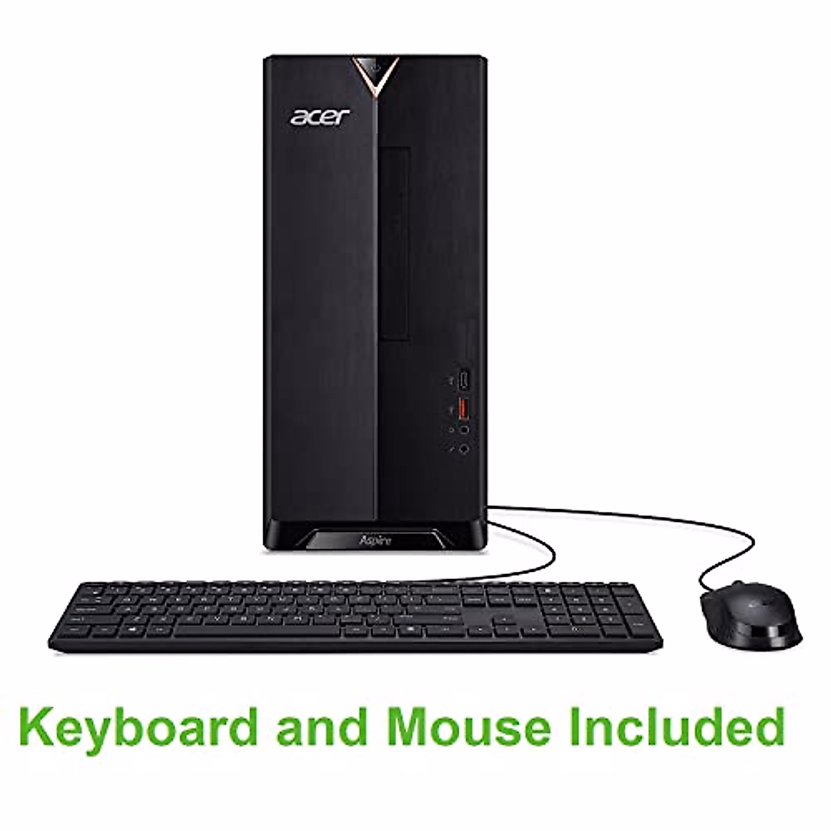 Acer Aspire TC-1660-UR17 Desktop | 10th Gen Intel Core i5-10400 6-Core Processor | 12GB 2666MHz DDR4 | 512GB NVMe M.2 SSD | 8X DVD | Intel Wireless Wi-Fi 6 | Windows 10 Professional