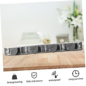 Cabilock Wall Mounted Holder Alumimum Mop Rack Household Metal Abs Wall Mounted Organizer