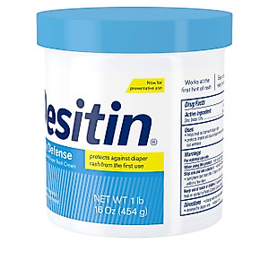 Desitin Daily Defense Baby Diaper Rash Cream with Zinc Oxide to Treat, Relieve & Prevent diaper rash, Hypoallergenic, Dye-, Phthalate- & Paraben-Free, 16 oz (Pack of 2)