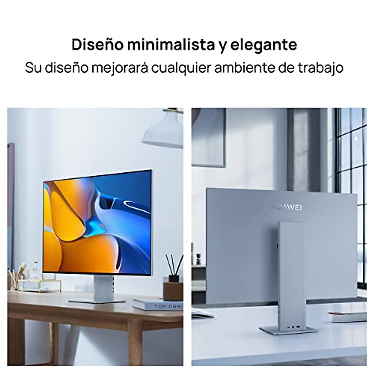 HUAWEI MateView 28.2" Monitor, 4K+ UHD Wireless 3.2, IPS, 98% DCI-P3, VESA DisplayHDR 400, Wireless Projection, USB-C, HDMI, Mystic Silver
