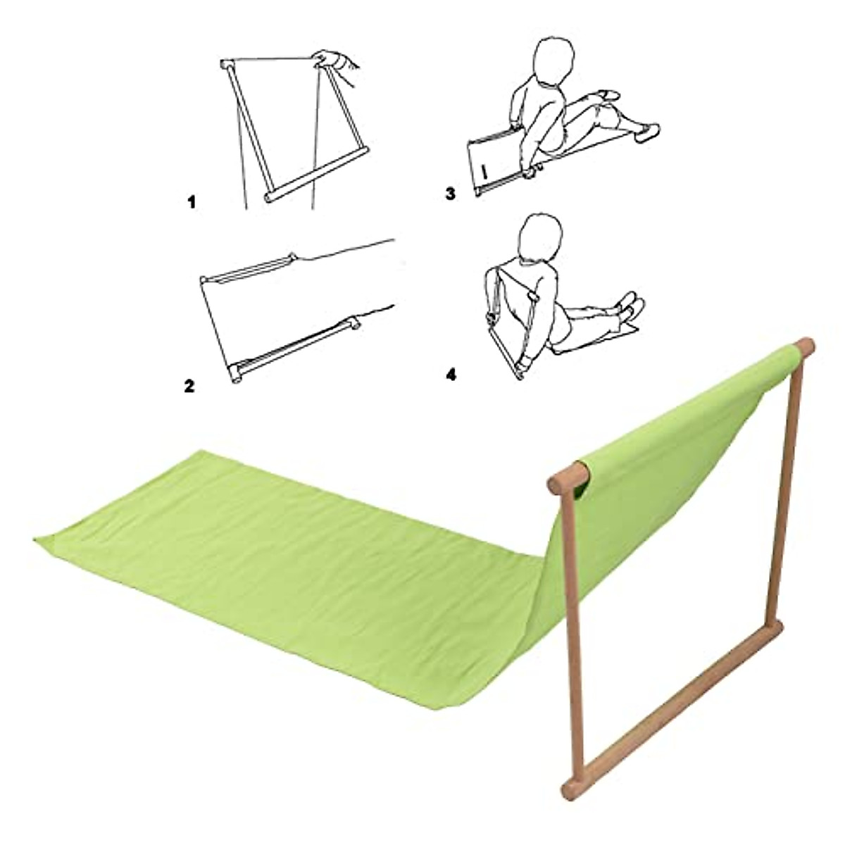 Patio Chaise Lounge, Portable Lawn Chairs,Canvas Lounge Chairs for Outside, Lawn Chairs Folding All Weather for Beach, Yard, Balcony, Poolside(Green), Patio Chaise Lounge, Portable Lawn Chairs,Ca