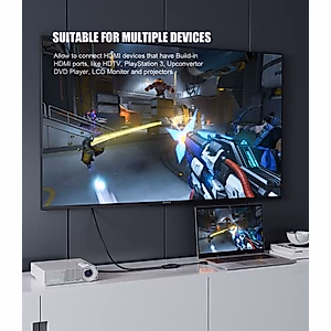 Eanetf HDMI Splitter for Dual Monitors, HDMI Splitter 1 in 2 Out,1080P Male to Dual HDMI Female 1 to 2 Channels HDMI Splitter Adapter for HDMI HD, LED, LCD, TV,Two The Same TVs at The Same Time