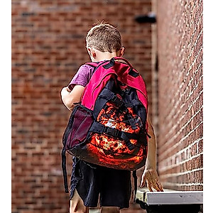Choco Mocha Boys Camo Backpack for Elementary Middle School, Large Backpack for Kids Teen Boys, 18 Inch, Blue