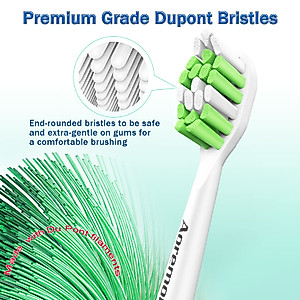 Aoremon Replacement Heads for Sonicare Philips Toothbrush: Compatible with Sonicare DiamondClean HX6063/65, 2 Series Hx9023/65 and Other Click on Electric Toothbrush
