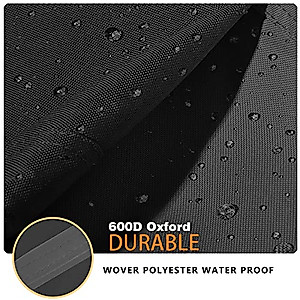 ANartcle Pan Bun Rack Cover,600D Waterproof and Dustproof Bun Rack Cover, Suitable for Commercial Bun Pan Bakery Rack - 20 Sheet,23" W x 26" D x 61" H,Black