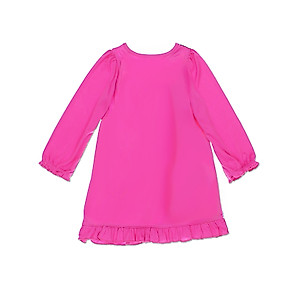 Sesame Street Toddler Girls Long Sleeve Nightgown Pajamas (2T, Pink/White)