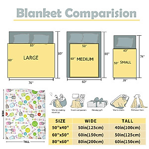 Anydia Pickleball Watercolor Blanket Gifts for Lover 60 x 50 Inch for Teen, Fannel Fleece Throw Blanket Super Soft Throws Blanket for Bed Couch Sofa