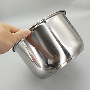 Cabilock Cooker Replacement Inner Pot Ceramic Inner Cooking Pot Cooking Pot Liner Container for Pressure Cooker Accessory 4L