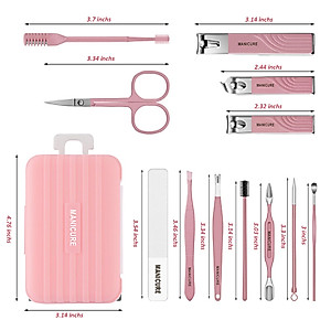 Funny Luggage Nail Clipper Set, Women Stocking Stuffers, Christmas Gifts for Young Girls, Girlfriends, Wife