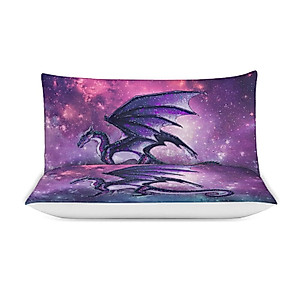 TZHIMEI 3-Piece Bedding Set Fire Dragons Wings Ultra Soft Duvet Cover with 2 Pillowcase Comforter Sets 86"x70"